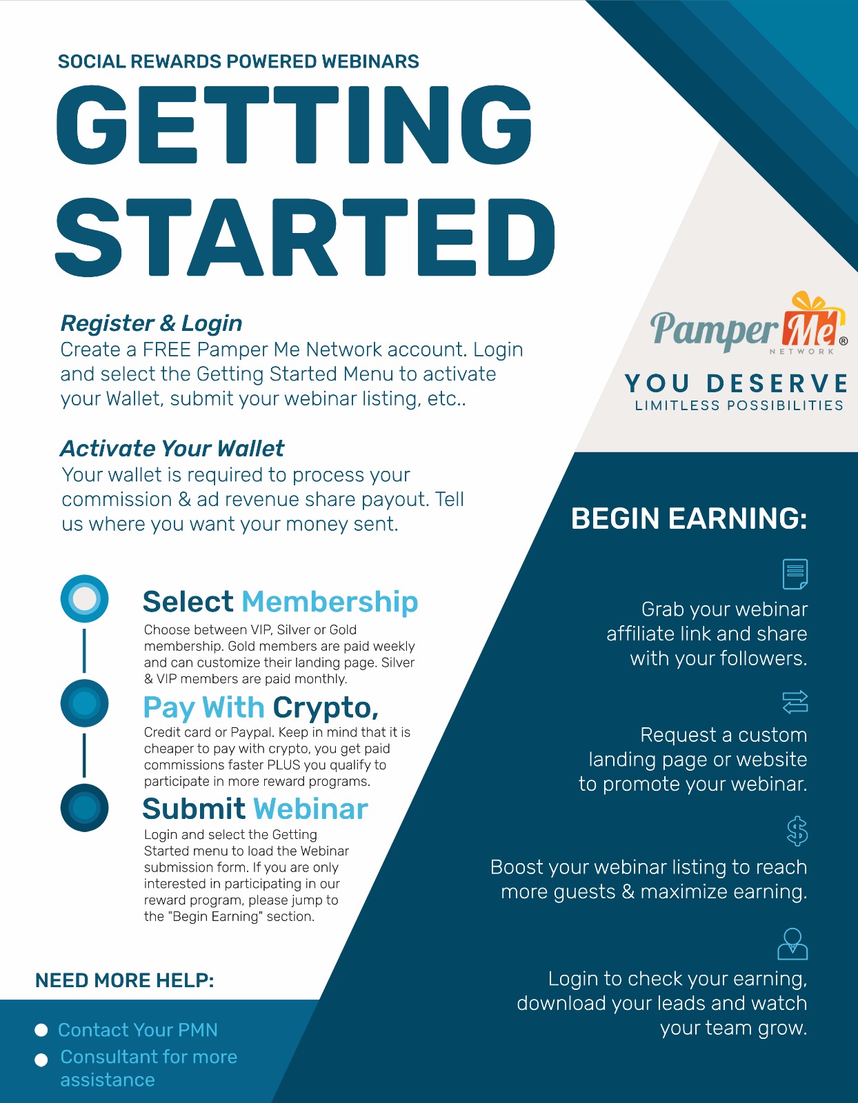 About Pamper Me Network - Monetize Webinars with Social Rewards Technology and Artificial ...